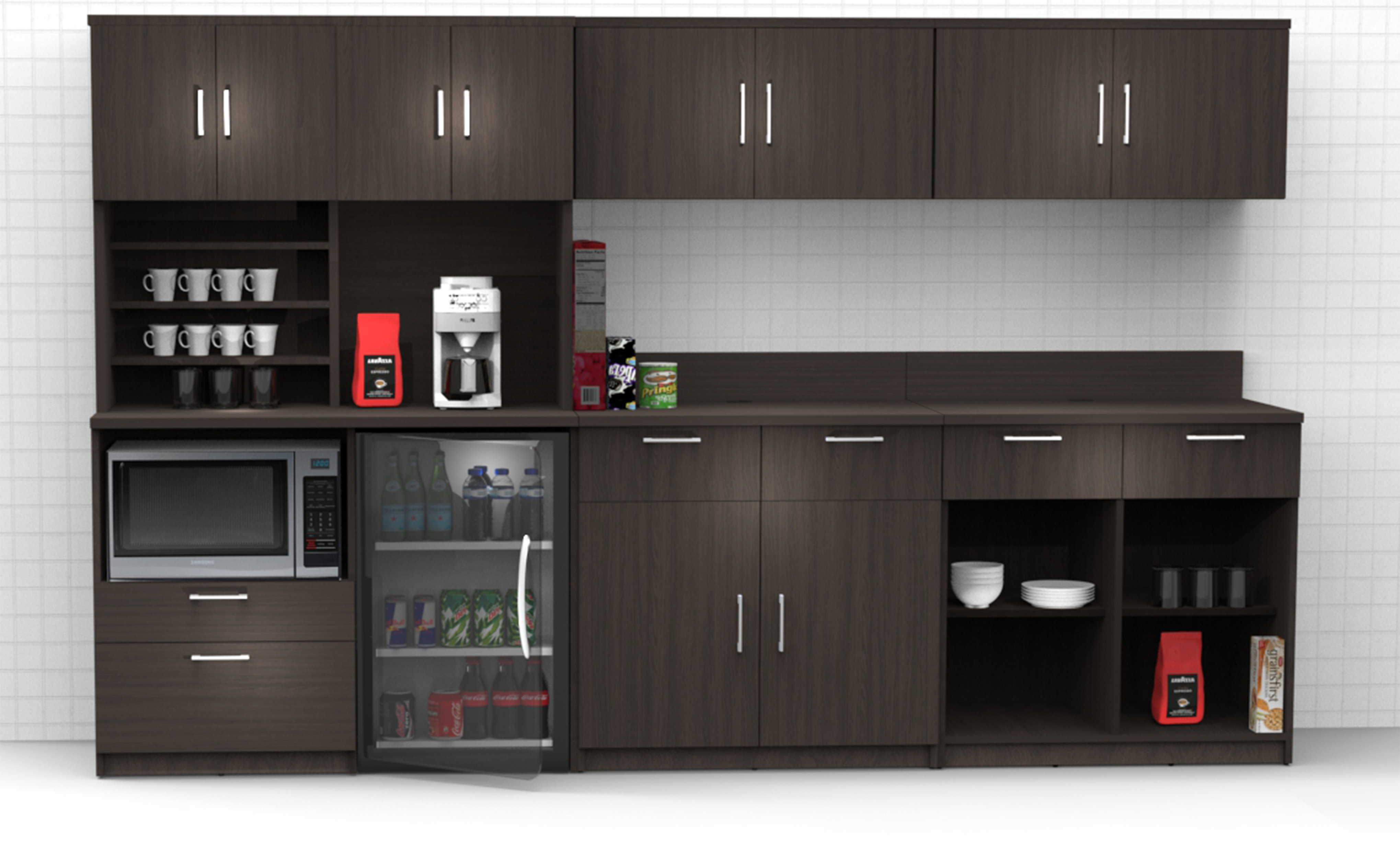 Breaktime Buffet Sideboard Kitchen Break Room Lunch Coffee Kitchenette ...