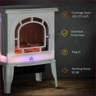 Symple Stuff Electric Fireplace Stove, Freestanding Heater with ...