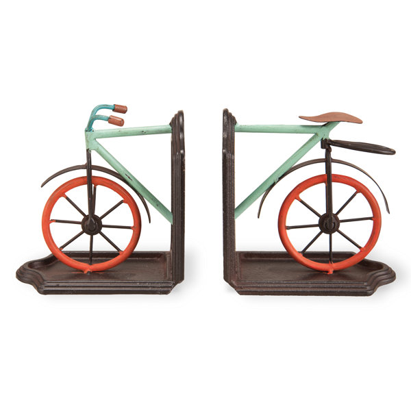 Gracie Oaks Bike Non-skid Bookends & Reviews | Wayfair