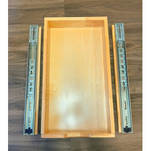 Rebrilliant Shelf Soft Close Rails Wood Pull Out Tray Organizer No ...