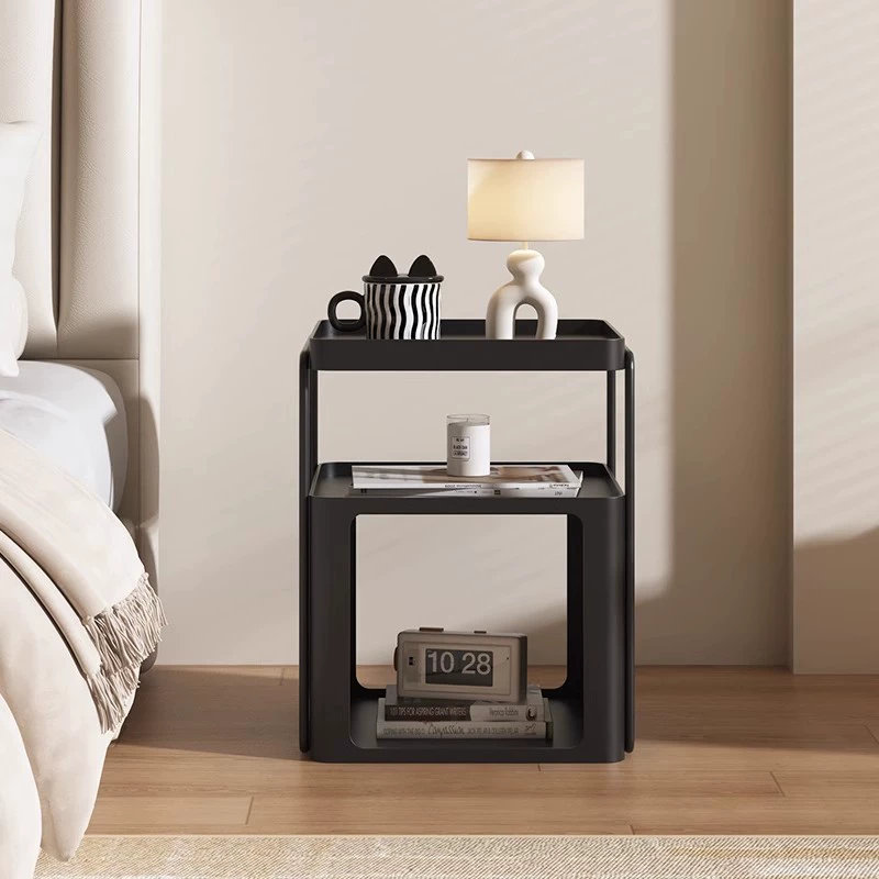Ivy Bronx Bedroom Bedside Table Square Edge Several Luxury Racks ...