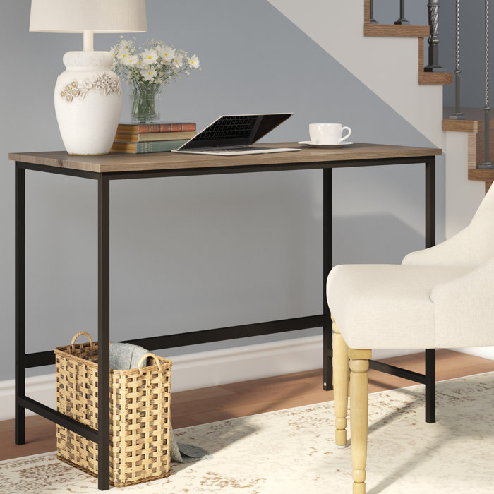 17 Stories Kendralyn Metal Base Writing Desk & Reviews | Wayfair