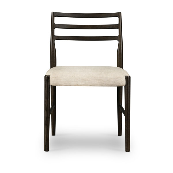 Four Hands Upholstered Ladder Back Side Chair in Ivory & Reviews | Perigold