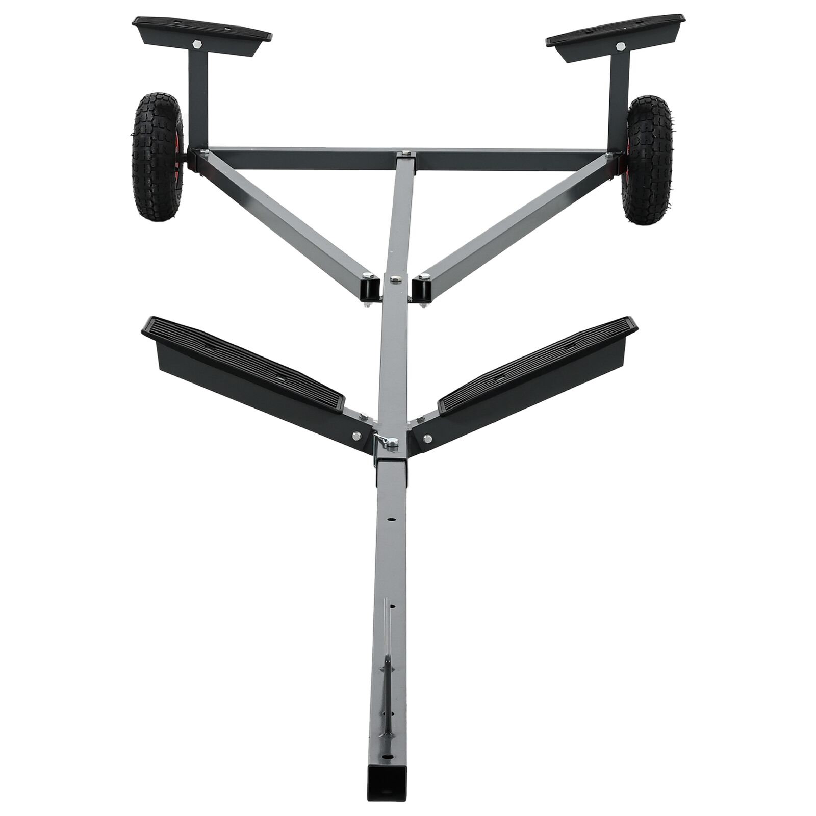 Vidaxl Grey Steel, Plastic Large Boat Trailer Rectangular Industrial ...