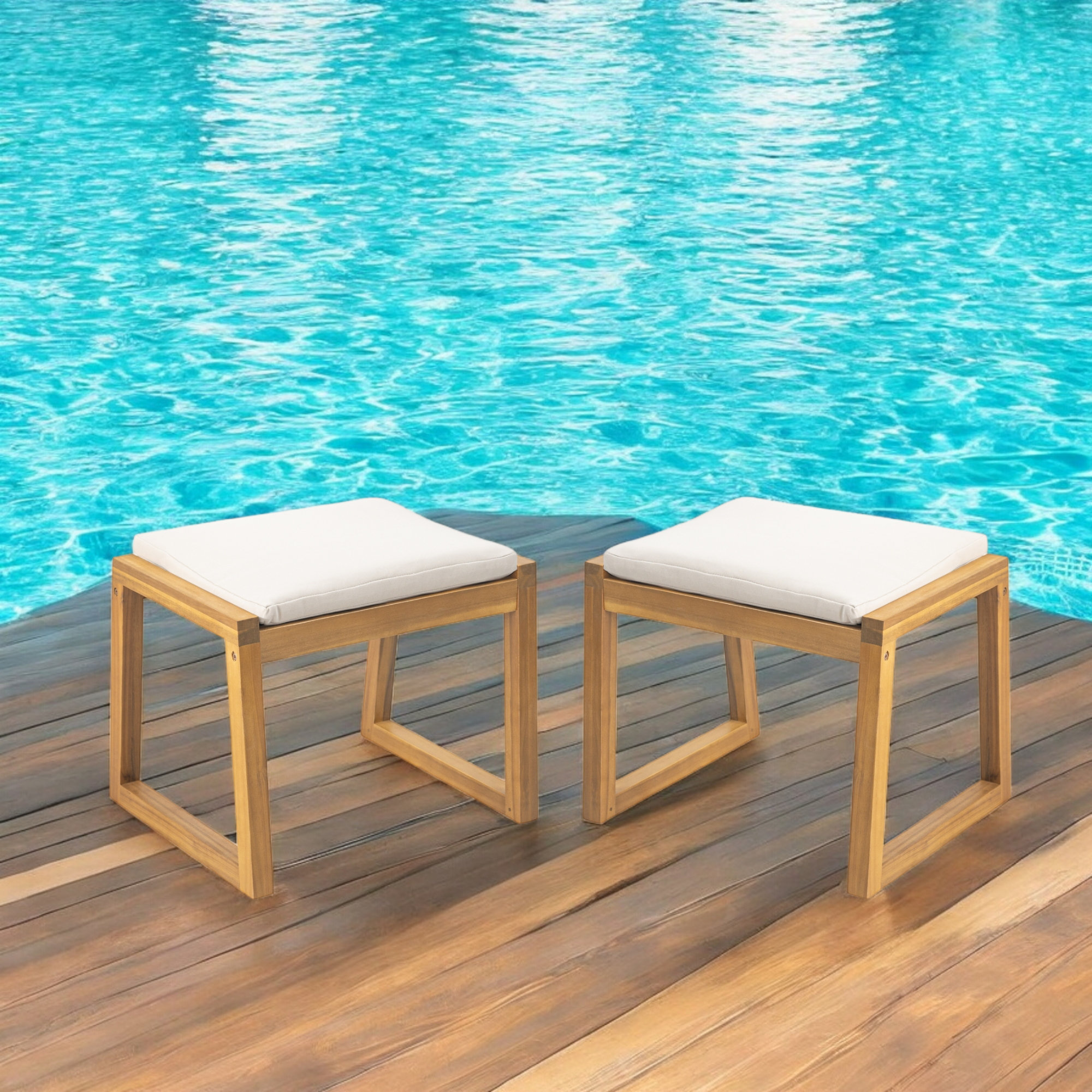 Latitude Run® Outdoor Patio Stool | Wayfair
