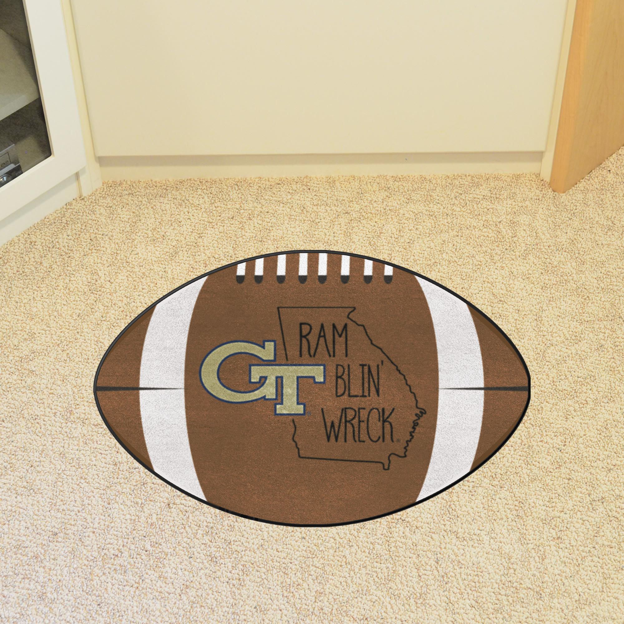 FANMATS NCAA Georgia Tech Southern Football 35 in. x 22 in. Non-Slip ...