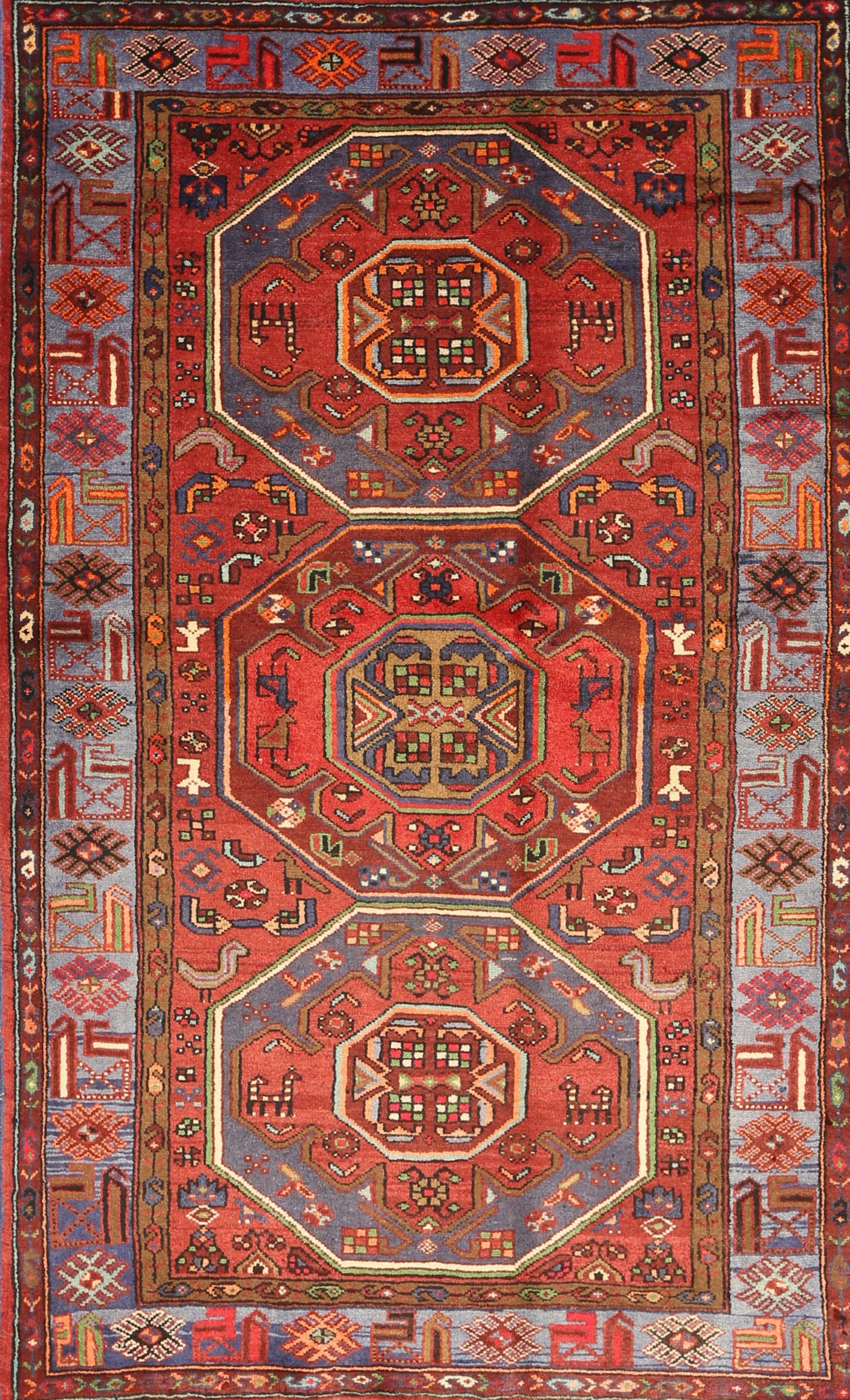 Bungalow Rose Southwestern Red/Brown Area Rug | Wayfair