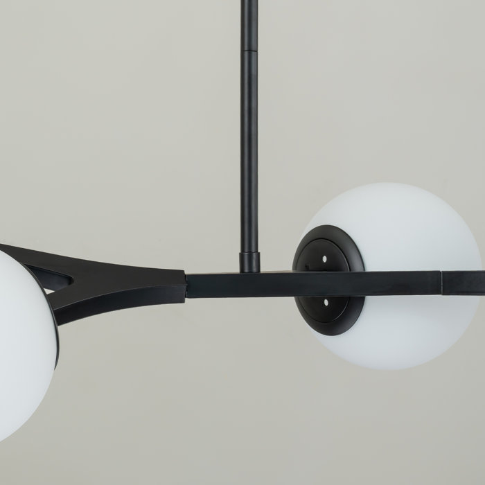 George Oliver Kaynen 8 - Light Dimmable Sputnik Linear Chandelier ...