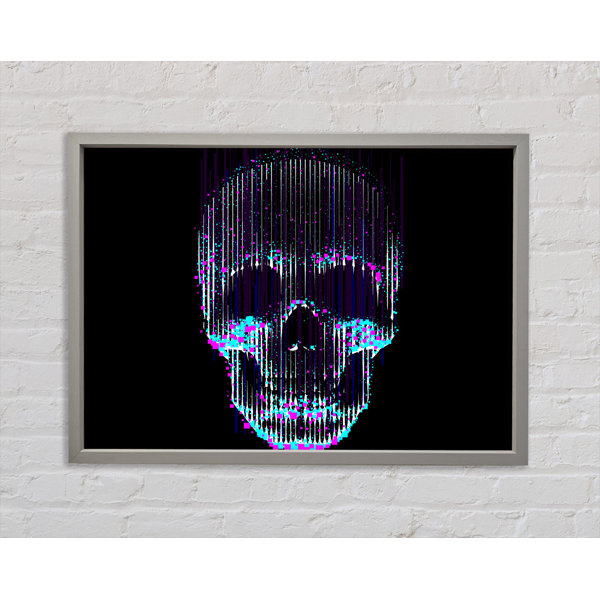 Bright Star Distorted Skull - Single Picture Frame Art Prints on Canvas ...