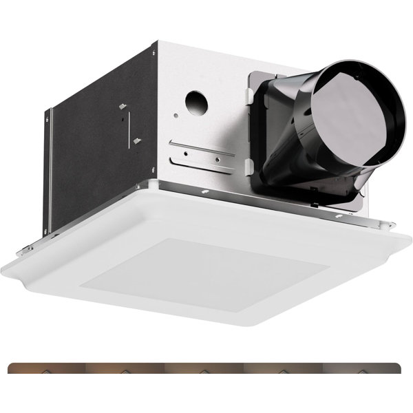 JULLISON 100CFM Bathroom Exhaust Fan with Night Light for Ceiling ...