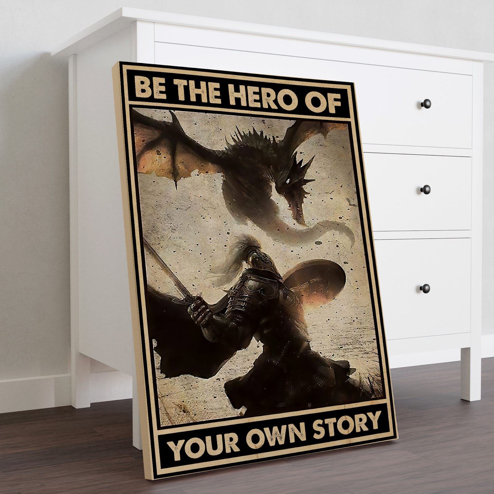 Trinx Be The Hero Of Your Own Story Gallery Wrapped Canvas - Warrior ...