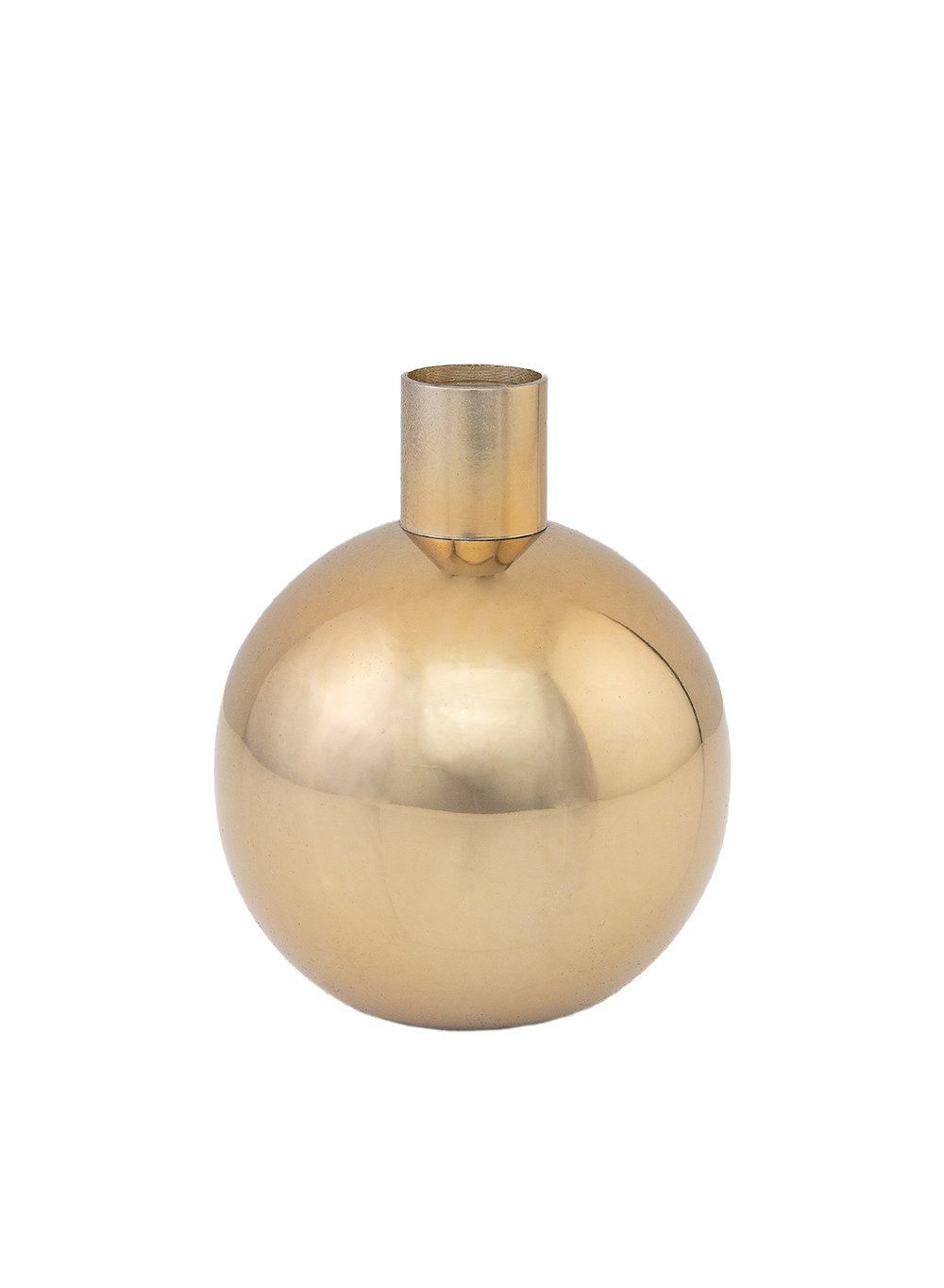 Everly Quinn Wannetta Shiny Gold 4.5'' Stainless Steel Table Vase ...