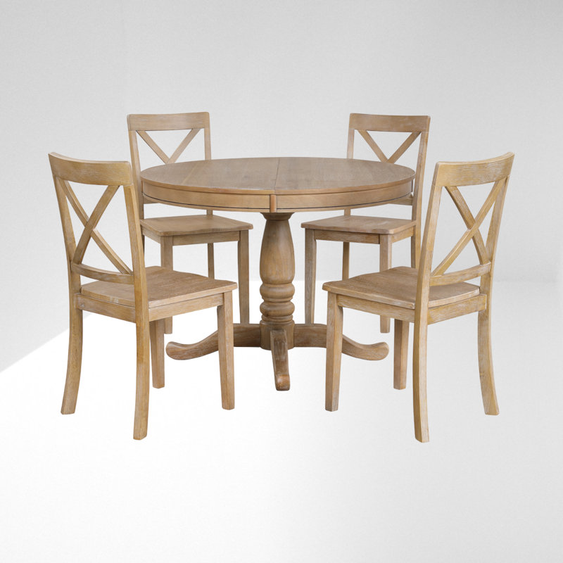 Latitude Run® Sharome Round 54'' Dining Set & Reviews | Wayfair