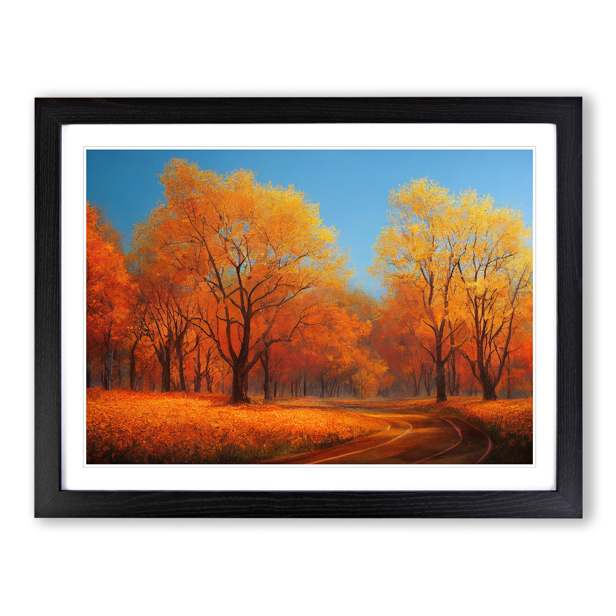 Marlow Home Co. Picturesque Autumn Forest - Picture Frame Graphic Art ...