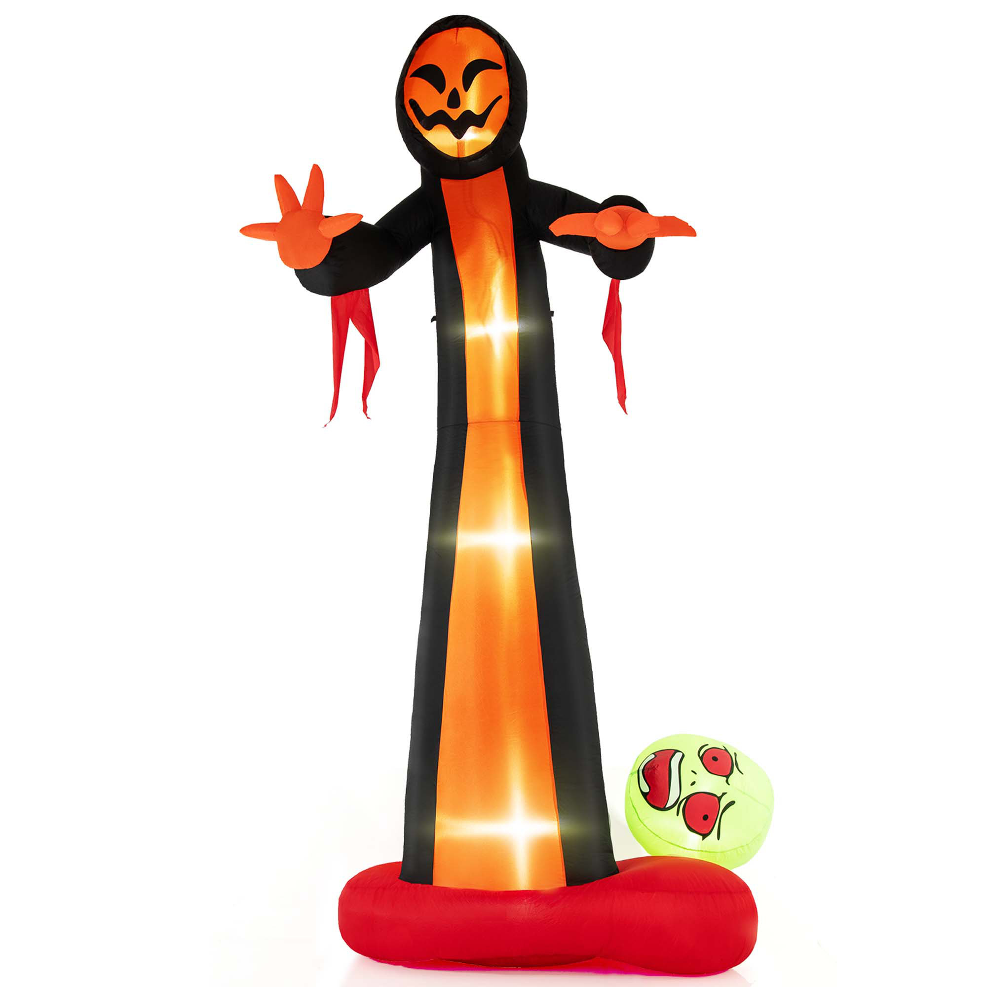 The Holiday Aisle® 12 Ft Inflatable Grim Reaper Ghost Large Halloween ...