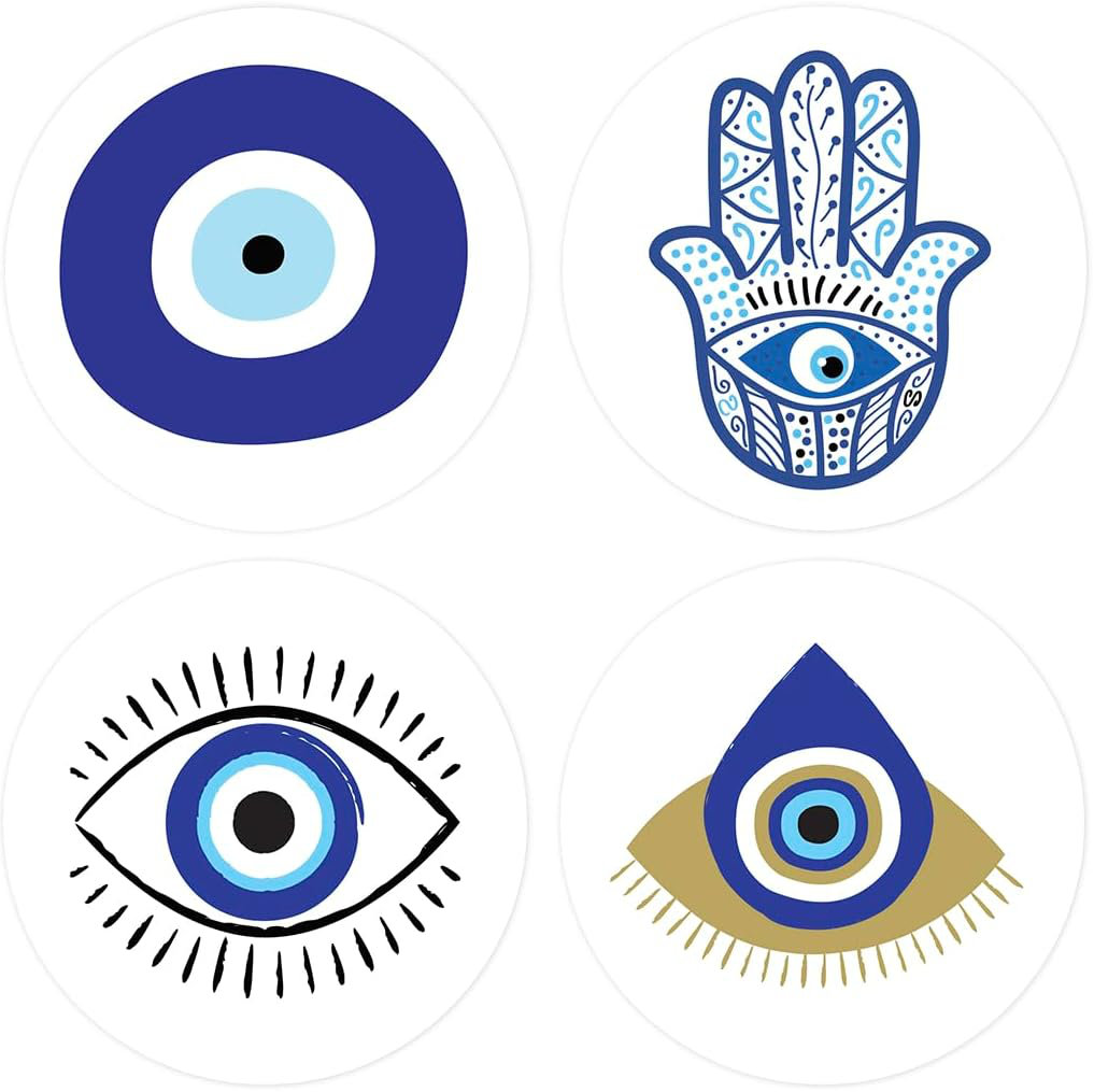 Dakota Fields Assorted Vinyl Evil Eye Stickers Waterproof Greek ...