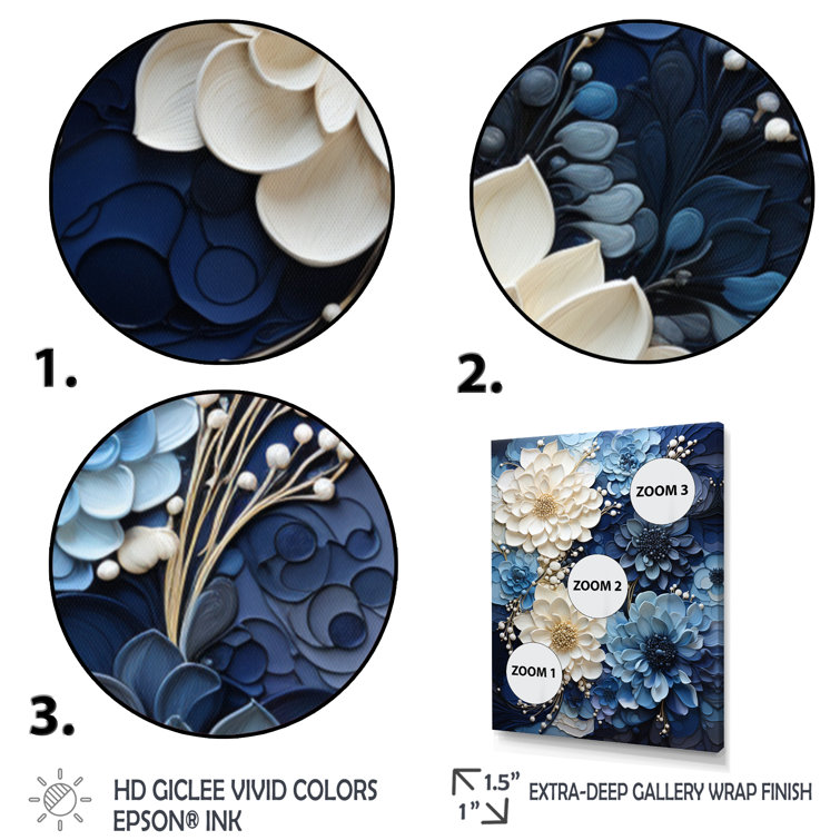 Mercer41 Nidah Liquid Ink Spiral I On Canvas Print | Wayfair