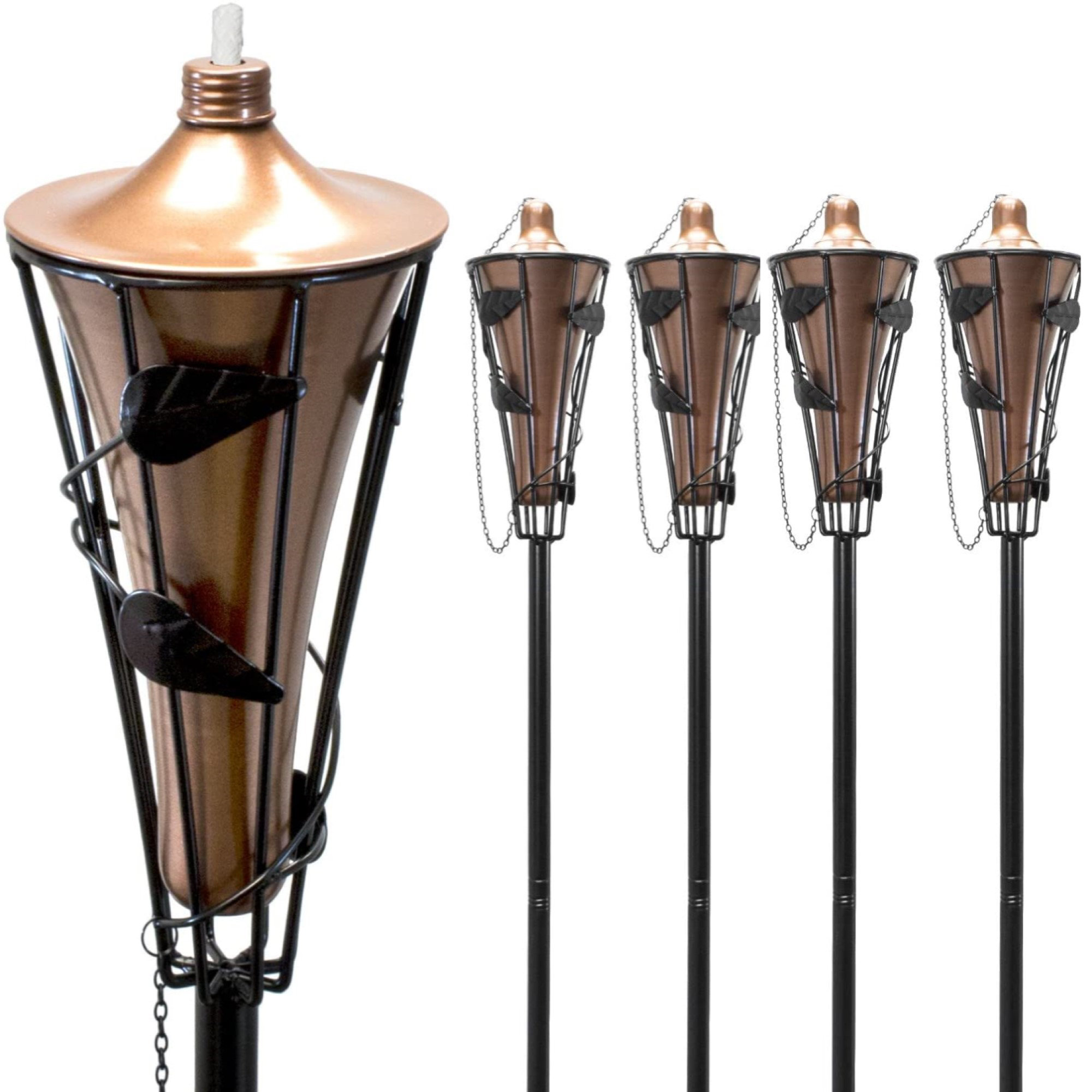 Sorbus Outdoor Metal Patio Torches – Use For Deck, Patio, Back Yard ...