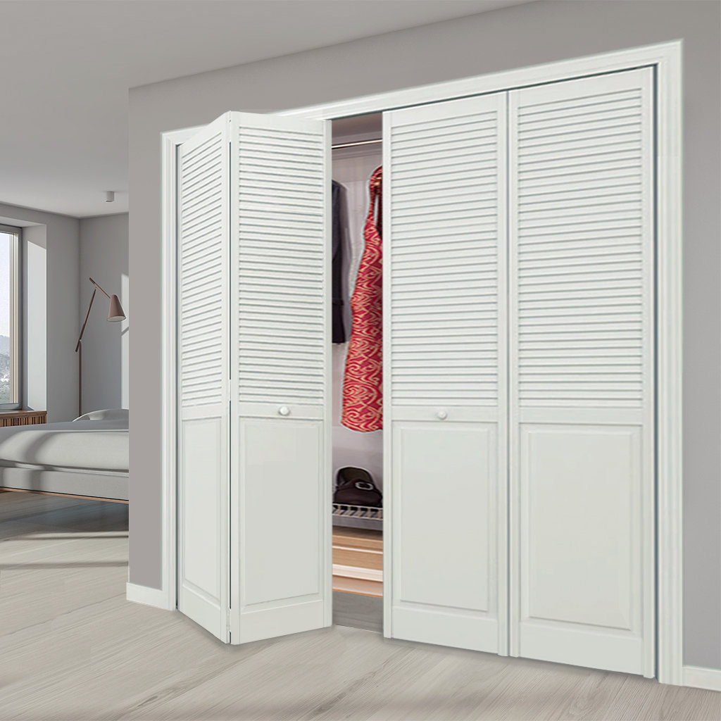 KIBY Bi-fold Traditional Louver-Panel | Wayfair