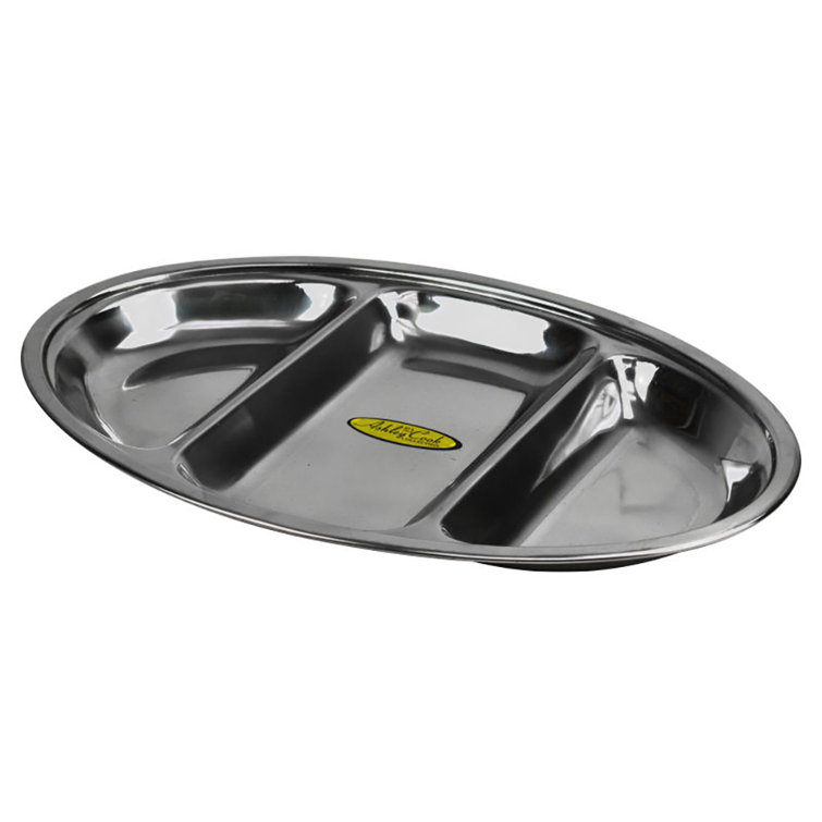 Sterling Ventures Stainless Steel Divided Serving Dish | Wayfair.co.uk