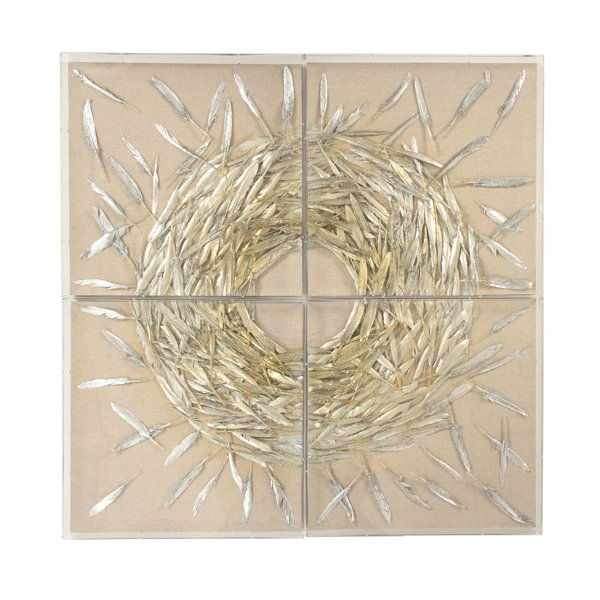 Zentique 4 Piece Feather Art Wall Decor Set | Perigold