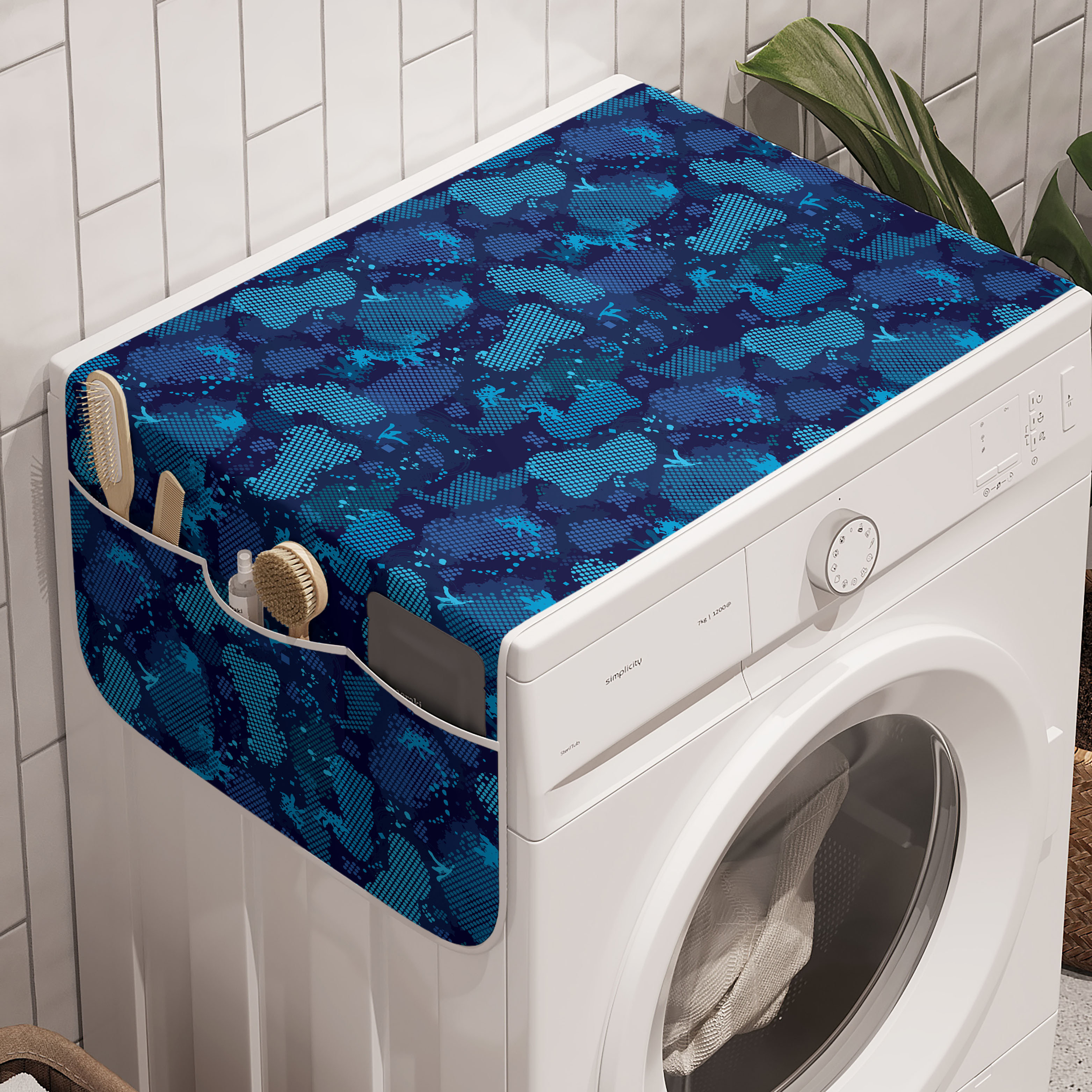 East Urban Home Camouflage Washing Machine Organizer Pack of 2 47" x 18 ...