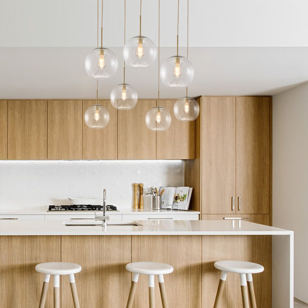 Corrigan Studio® Cveto 7 - Light Kitchen Island Globe Pendant & Reviews ...