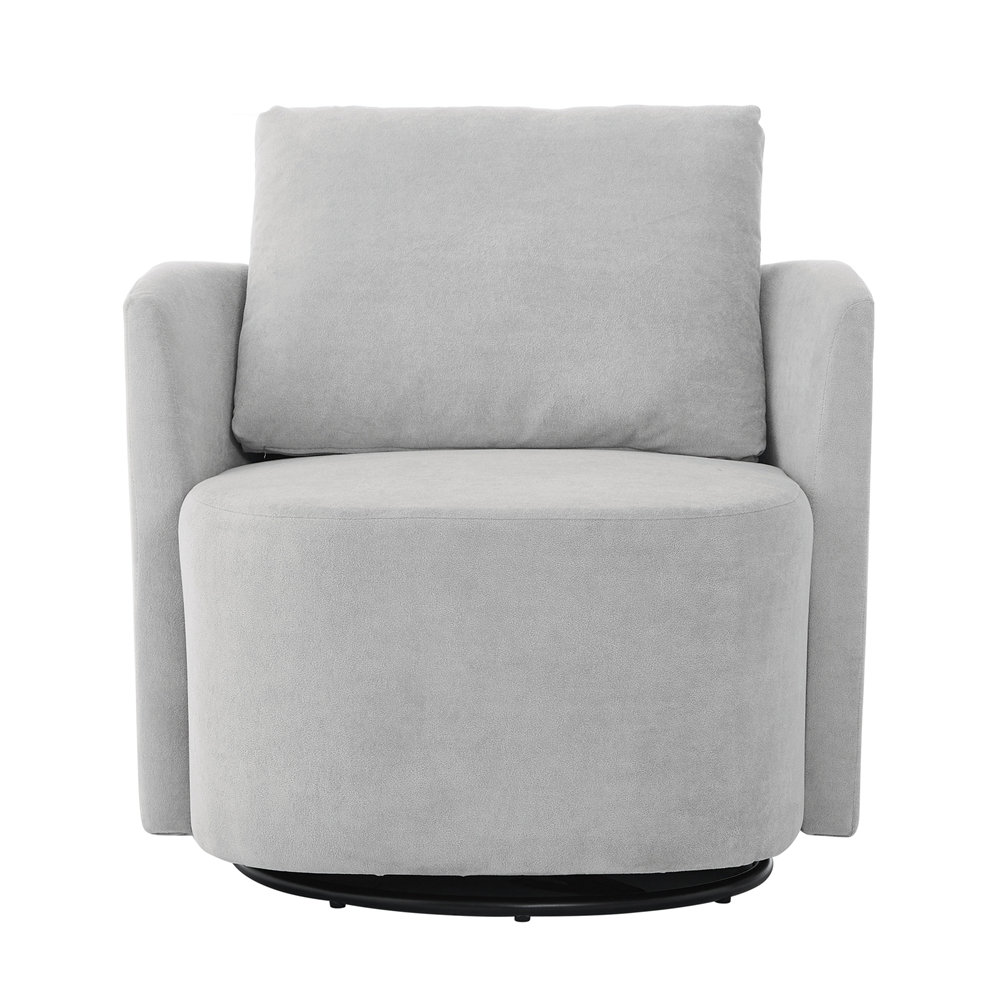 Ebern Designs Upholstered Swivel Sofa Chair 360 Degree Swivel Chair ...