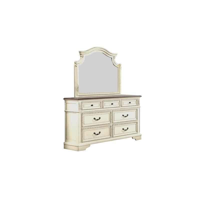 August Grove® Ayden Solid Wood Arch Dresser Mirror | Wayfair