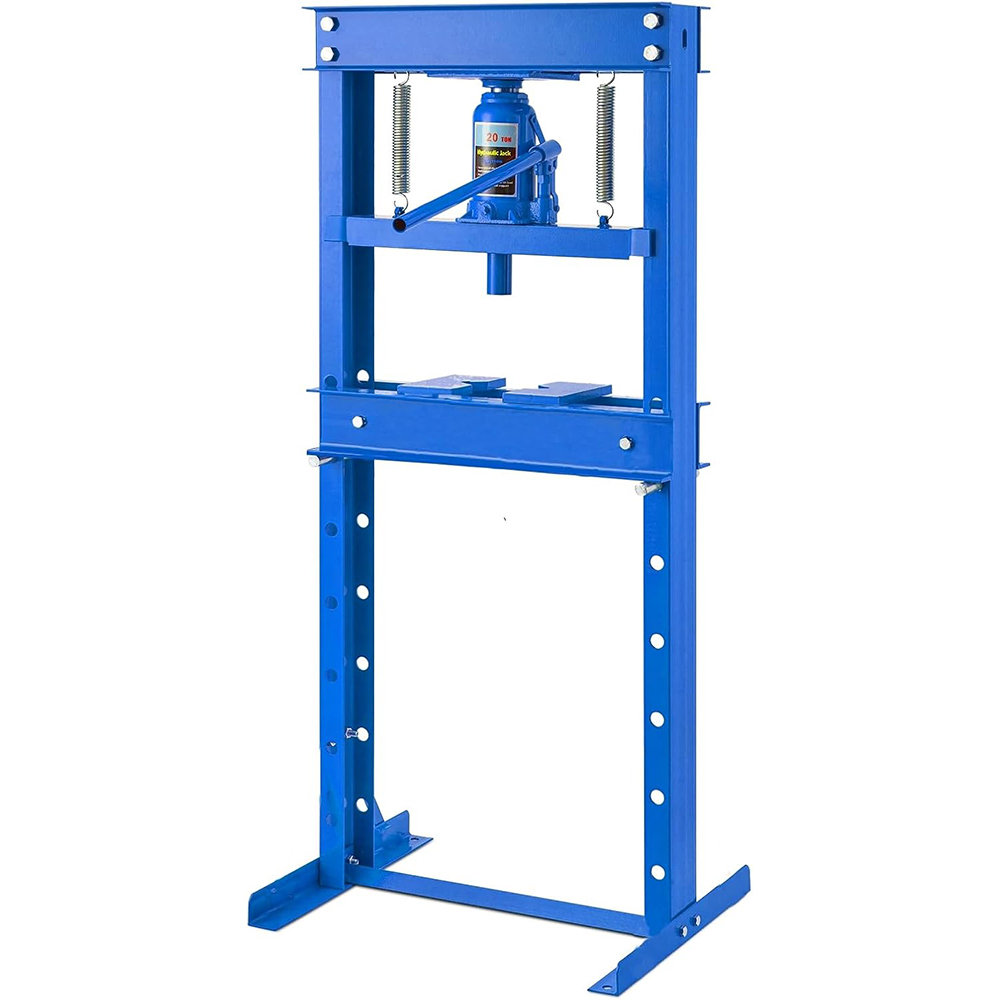 17 Stories 20-Ton Hydraulic Shop Press, Heavy-Duty Adjustable H-Frame ...