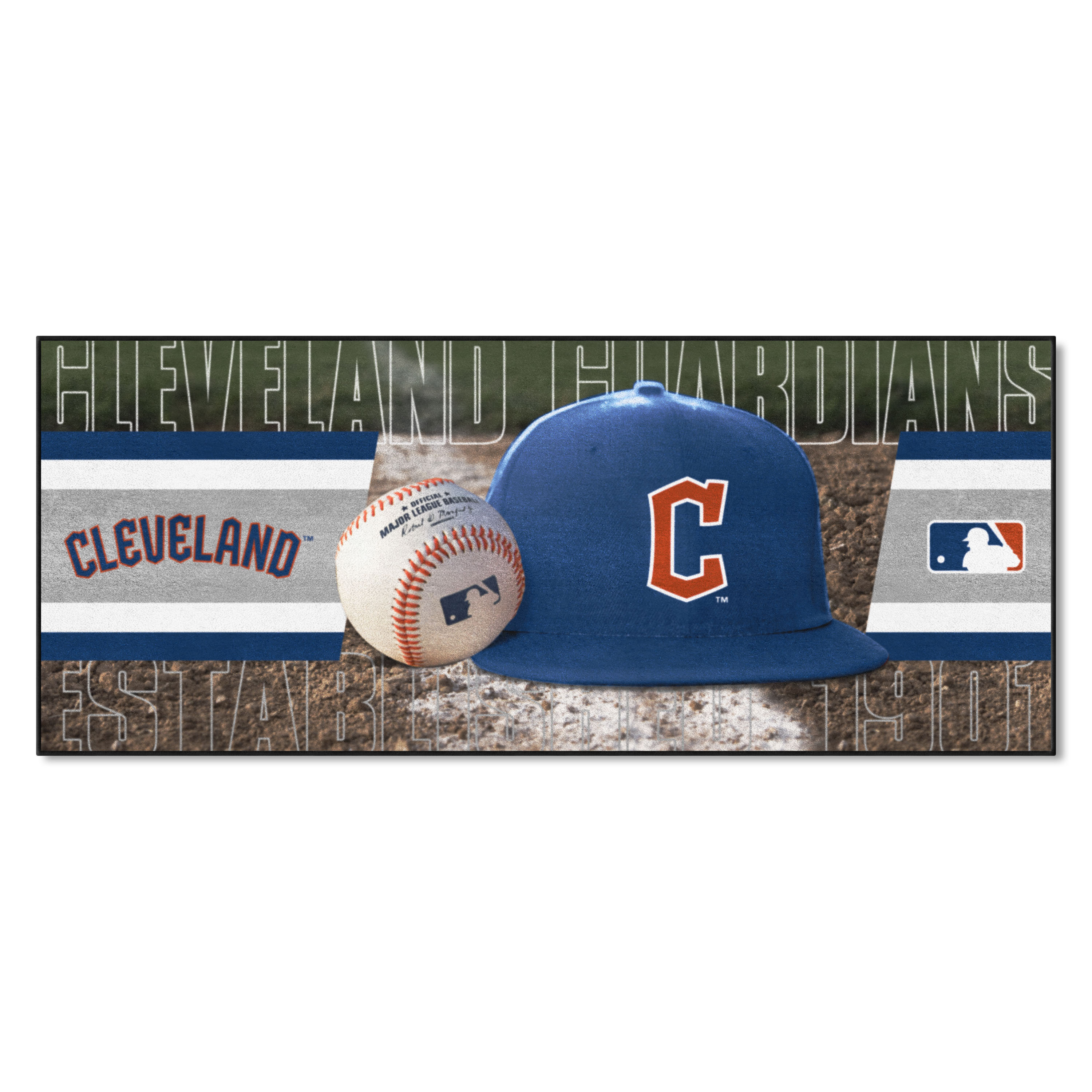 FANMATS Cleveland Guardians_Cleveland Guardians Baseball Runner Rug ...