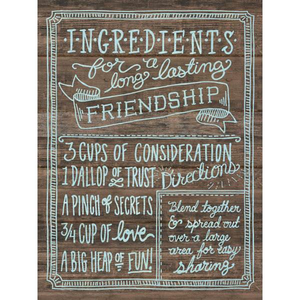 Trinx Ingredients For Life IV On Canvas by Mary Urban Print - Wayfair ...