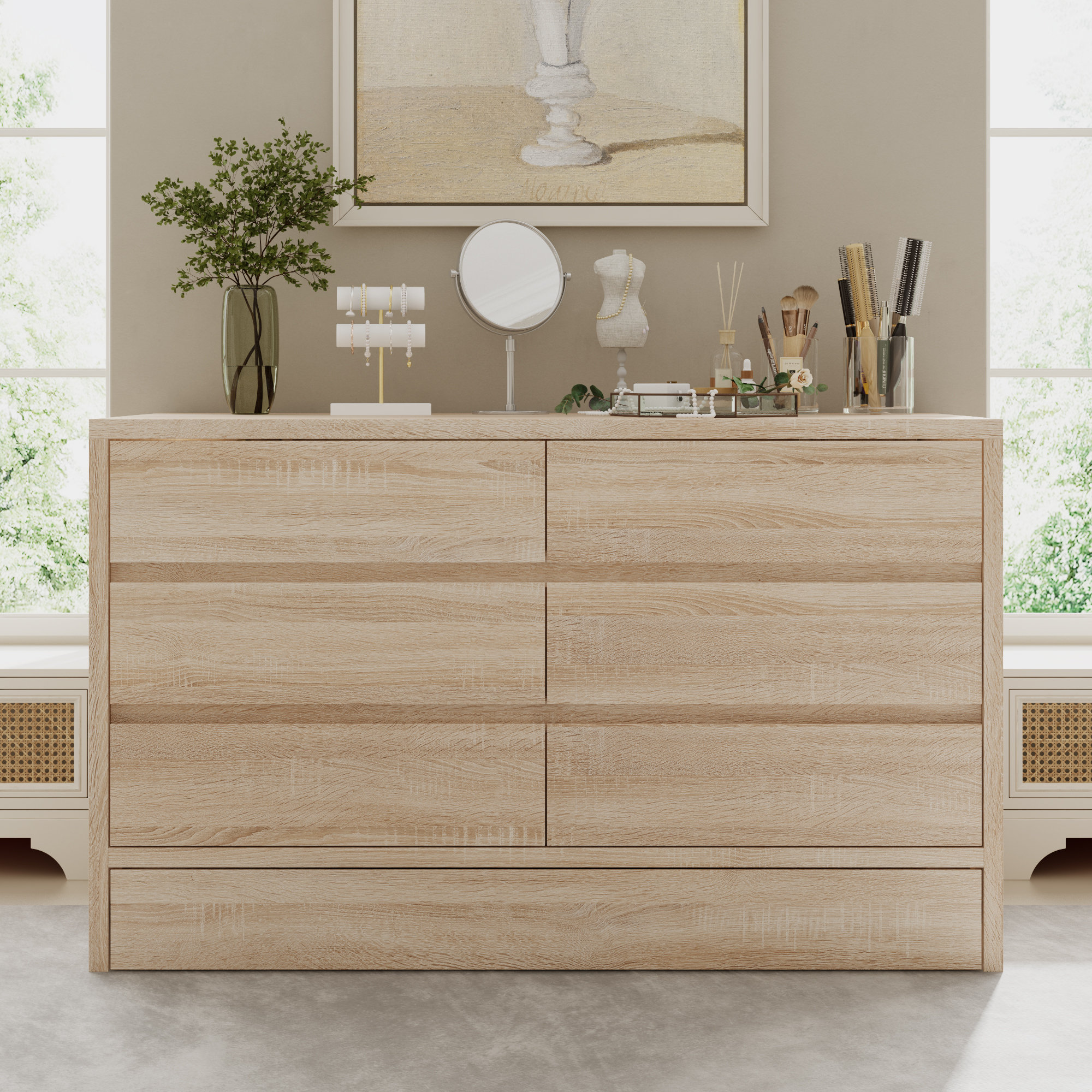 17 Stories Lockable 7-Drawer Dresser With Hidden Space - Wayfair Canada