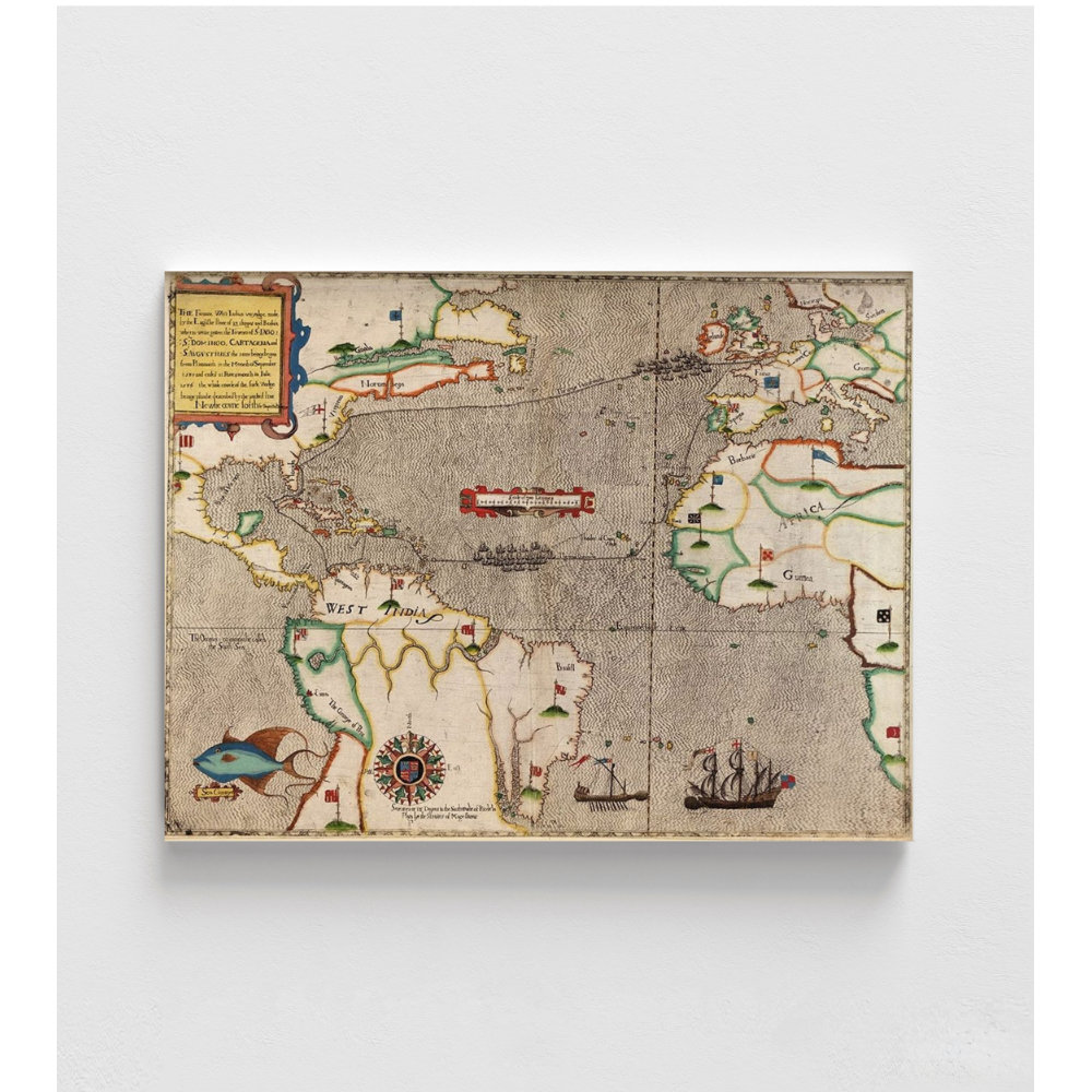 WeFrameArt Sir Francis Drake In Santa Domingo 1589, Historic Office ...