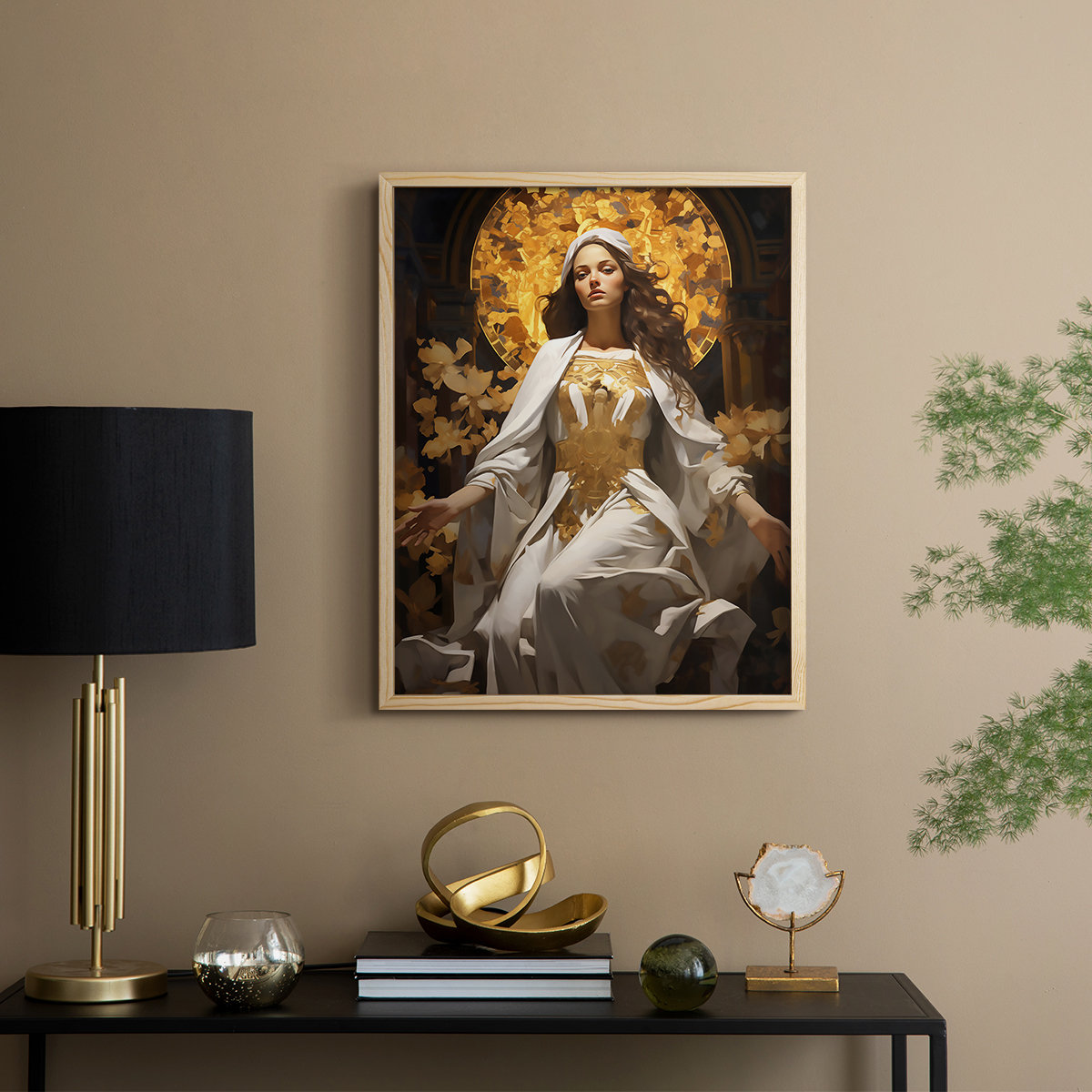 Charlton Home® WOMEN Series DLXXXV Framed Print - Solid Wood | Wayfair