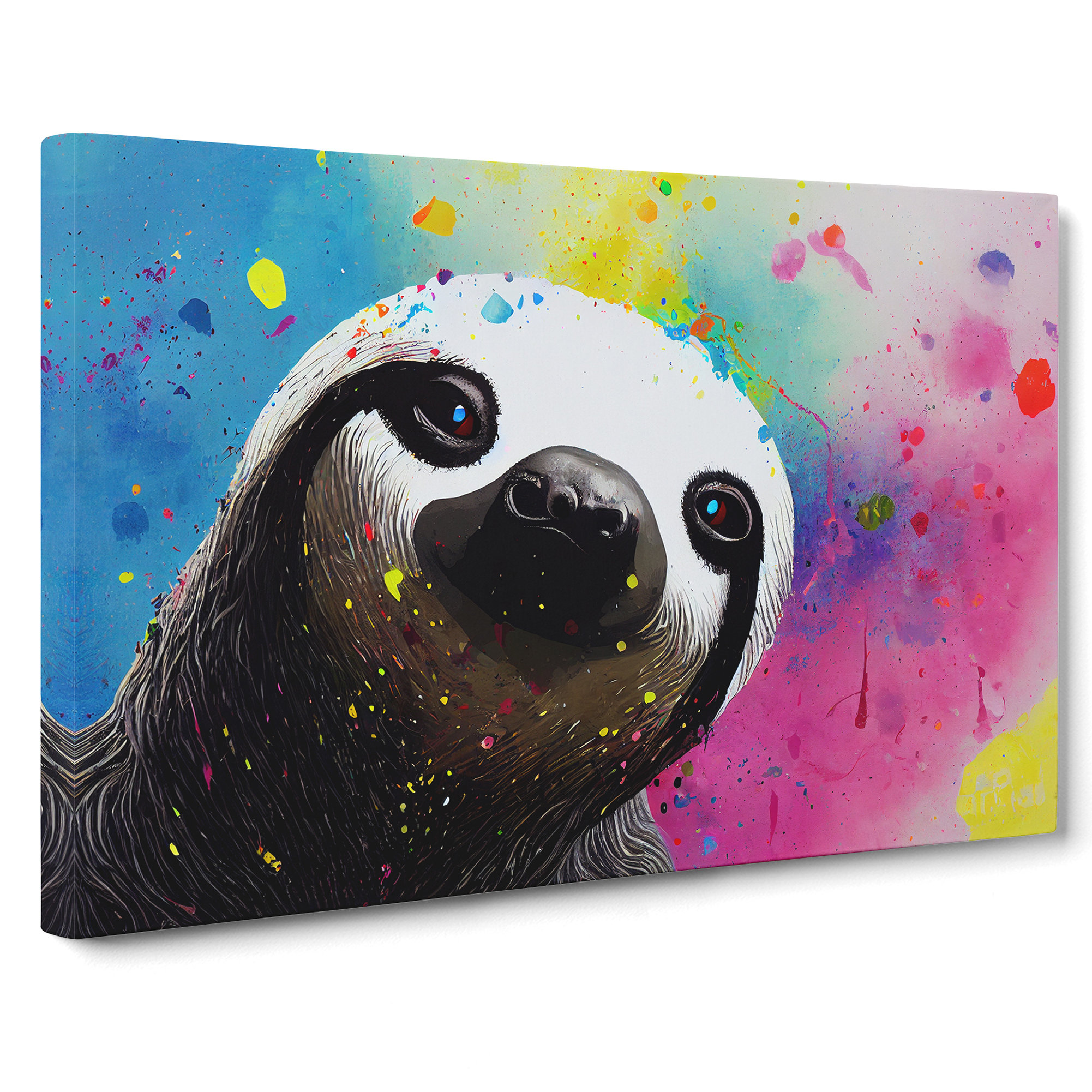 Latitude Vive Sloth Splash Vol.3 - Wrapped Canvas Graphic Art | Wayfair ...