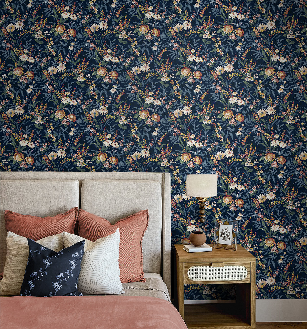 Red Barrel Studio® Yanci Peel & Stick Floral & Reviews | Wayfair