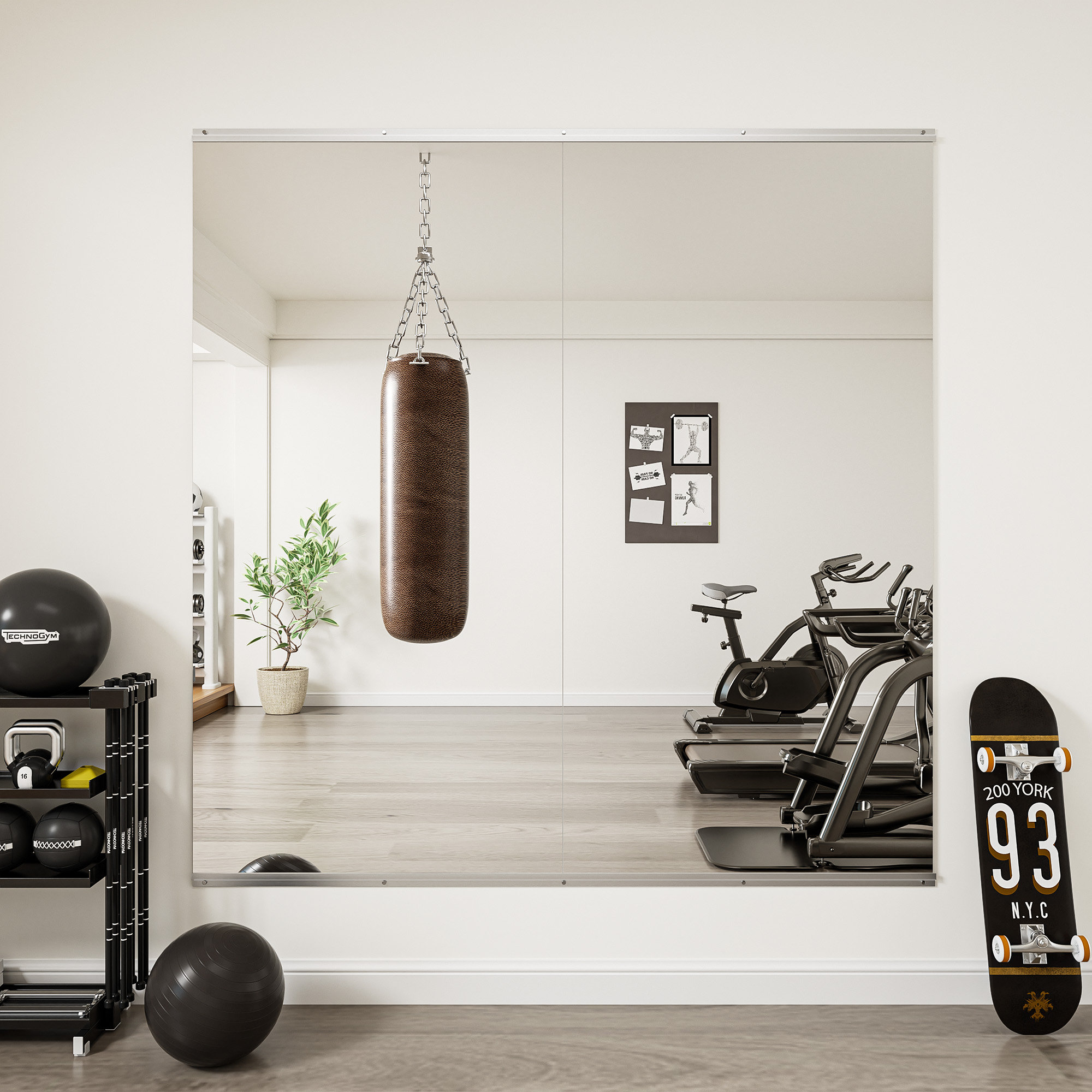 HOMEIBRO Workout Mirrors for Home Gym & Reviews | Wayfair