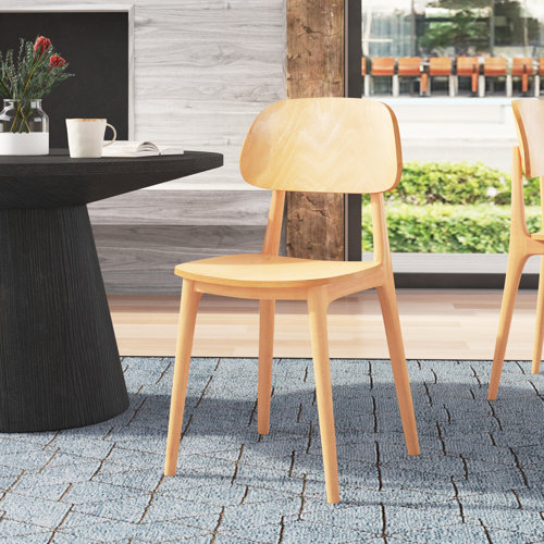 BFMSEATING Emma Solid Wood Solid Back Side Chair | Wayfair