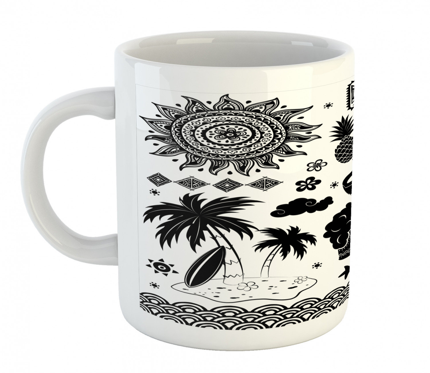 East Urban Home Tiki Bar Coffee Mug | Wayfair