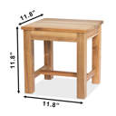 Millwood Pines Solid Acacia Wood Accent Stool & Reviews - Wayfair Canada