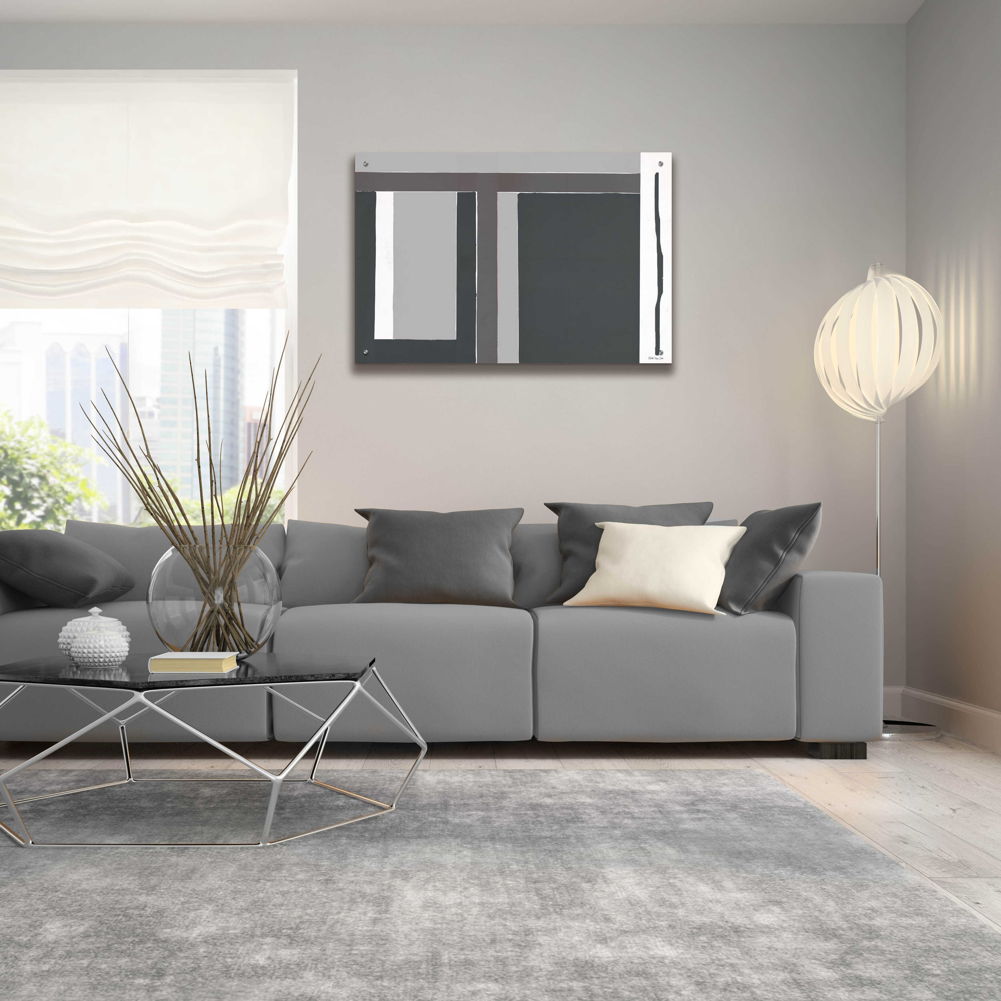 Wrought Studio 'Blocks II' by Stellar Design Studio, Acrylic Glass Wall ...