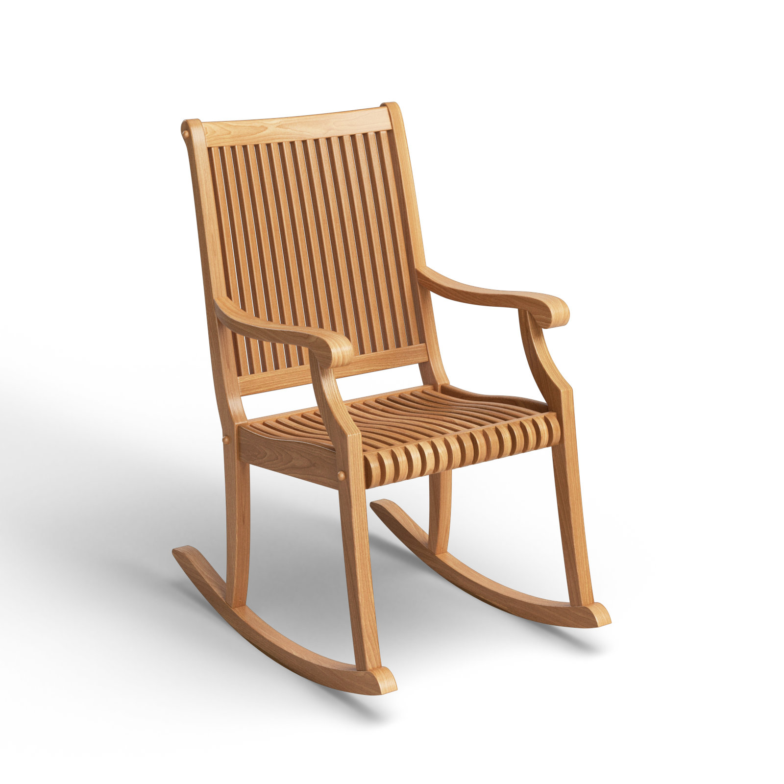 Birch Lane™ Argon Teak Wood Porch Rocking Chair & Reviews - Wayfair Canada
