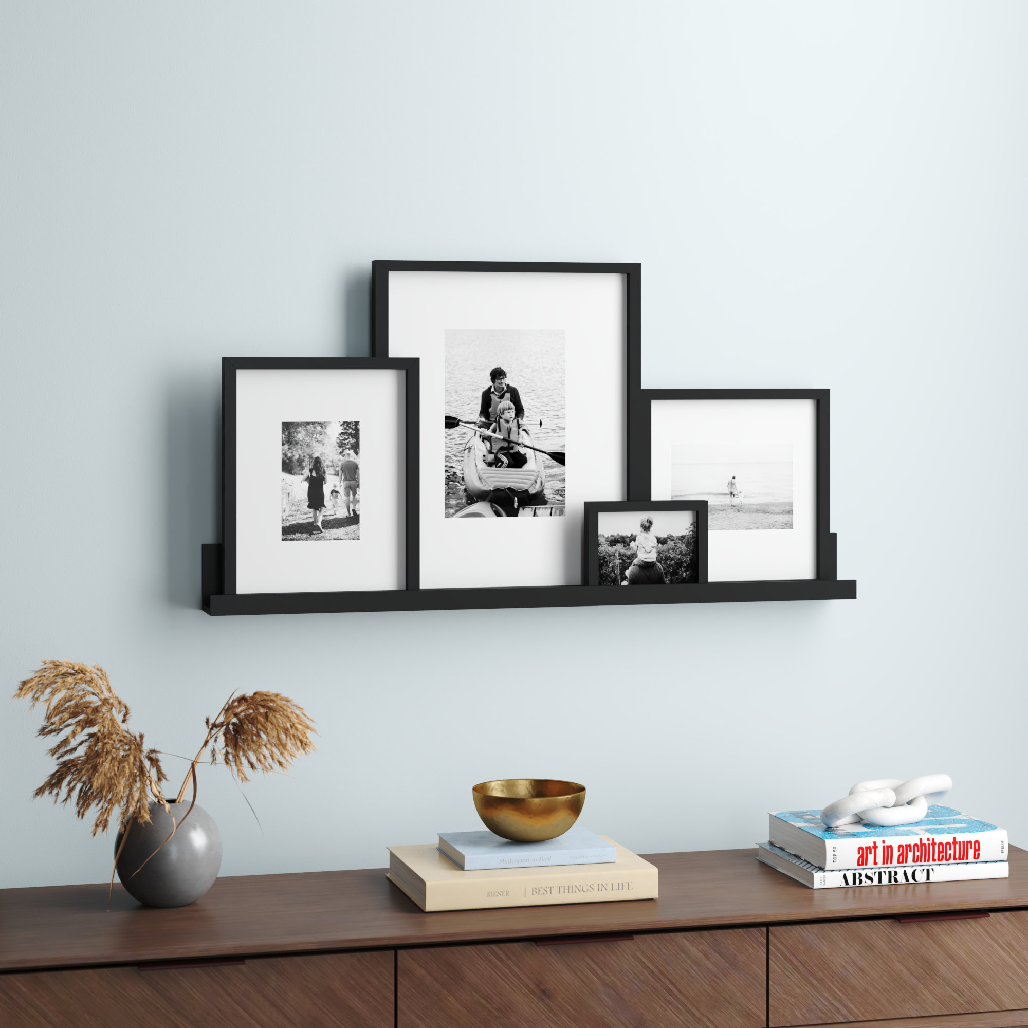 Mercury Row 5 Piece Odriscoll Gallery Wall Shelf Picture Frame Set ...