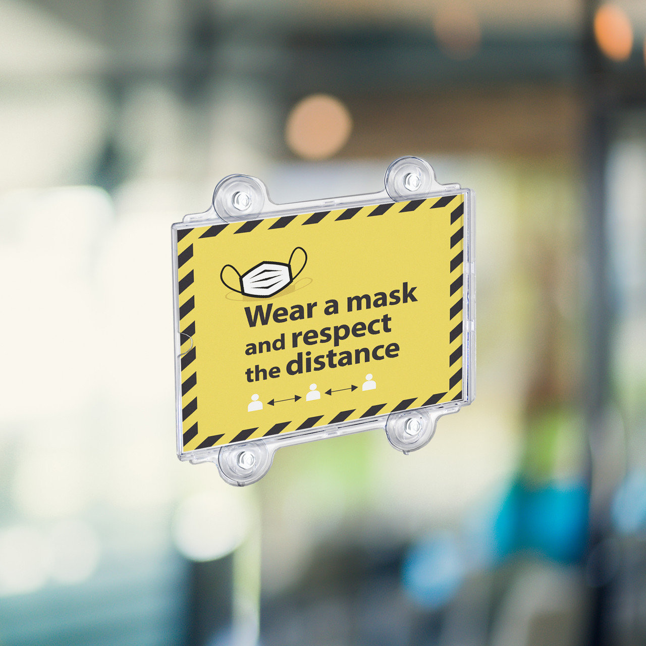 Azar Displays Clear Acrylic Window/Door Sign Holder Frame with Suction ...