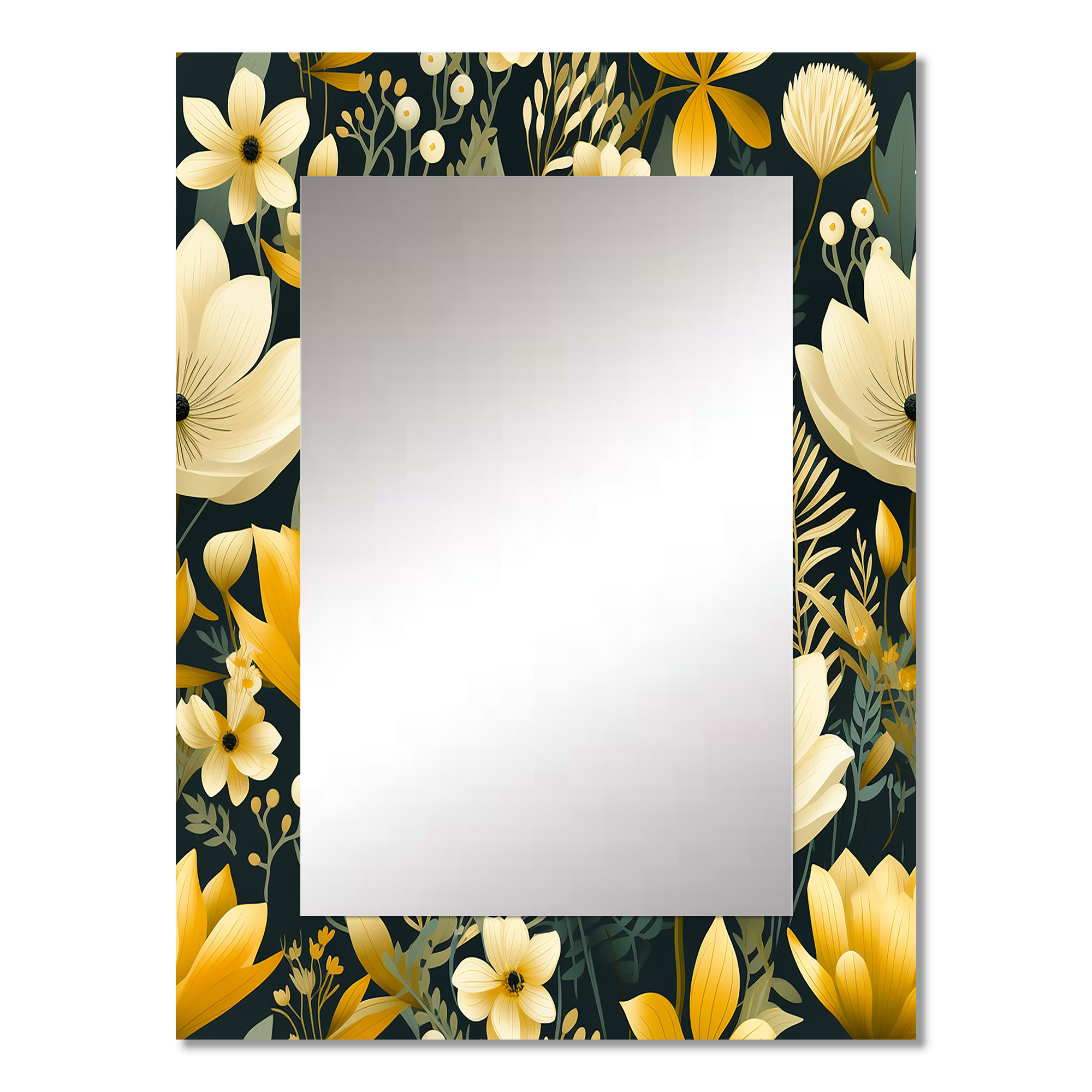 Dakota Fields Retro Floral Revival Botanical Pattern - Botanical Mirror ...