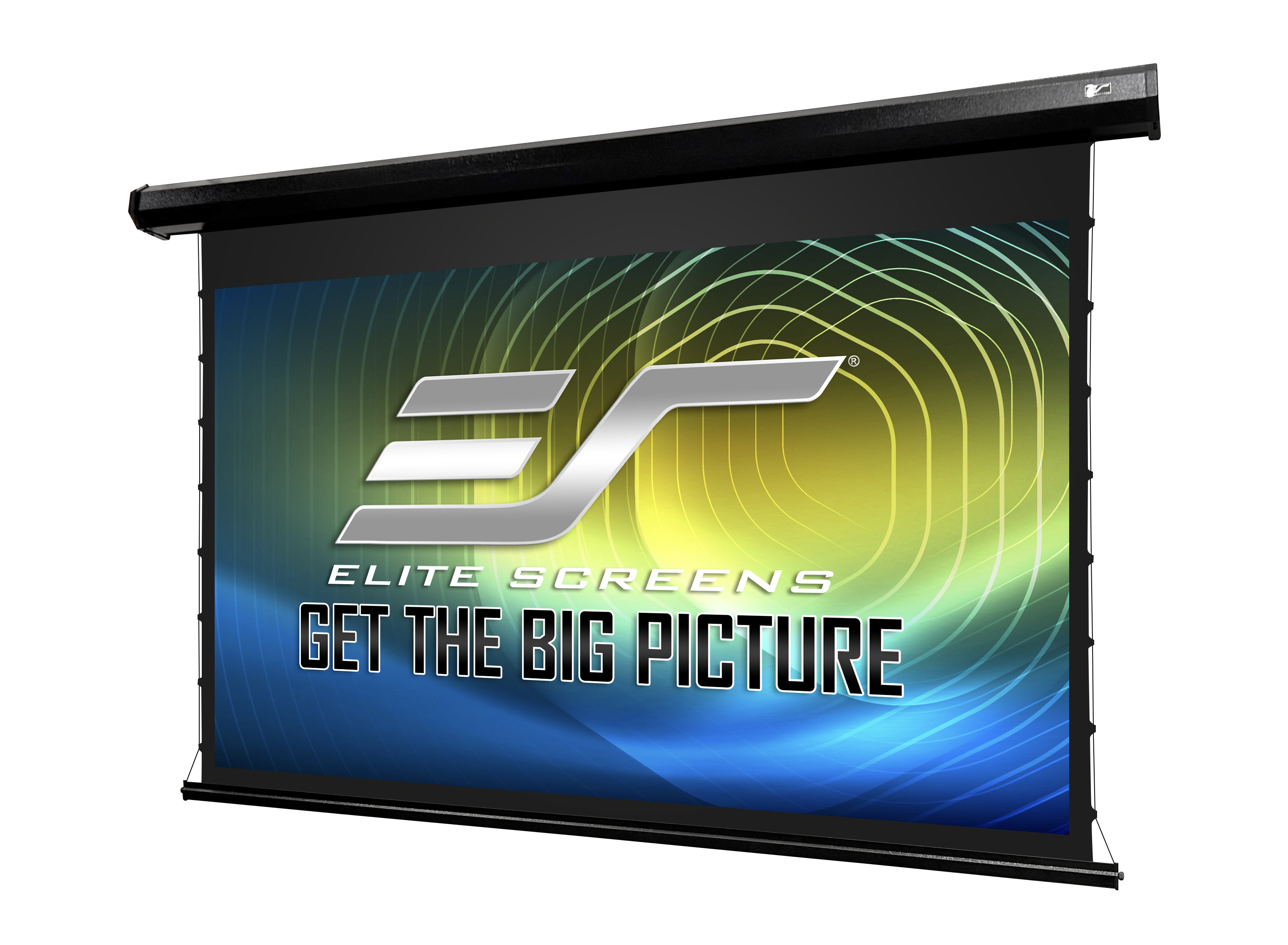 Elite Screens CineTension 3 Black 49'' x 87.2'' Electric Wall/ Ceiling ...