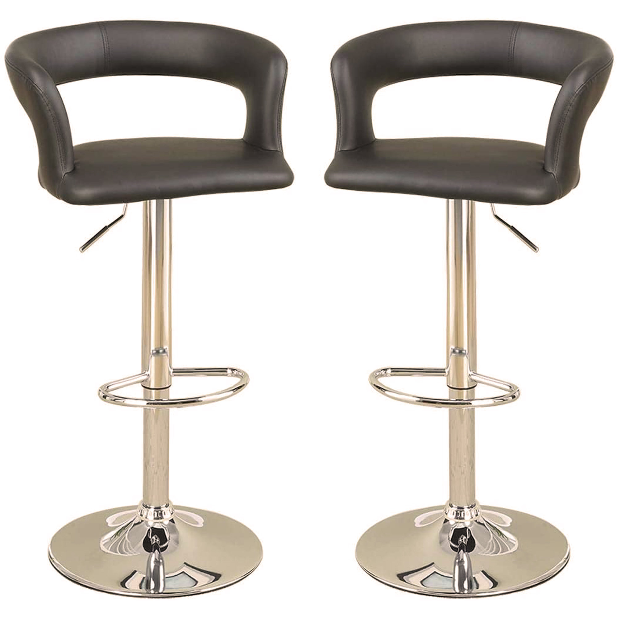 Orren Ellis Bar Stool Counter Height Chairs Set of 2 Adjustable Height ...