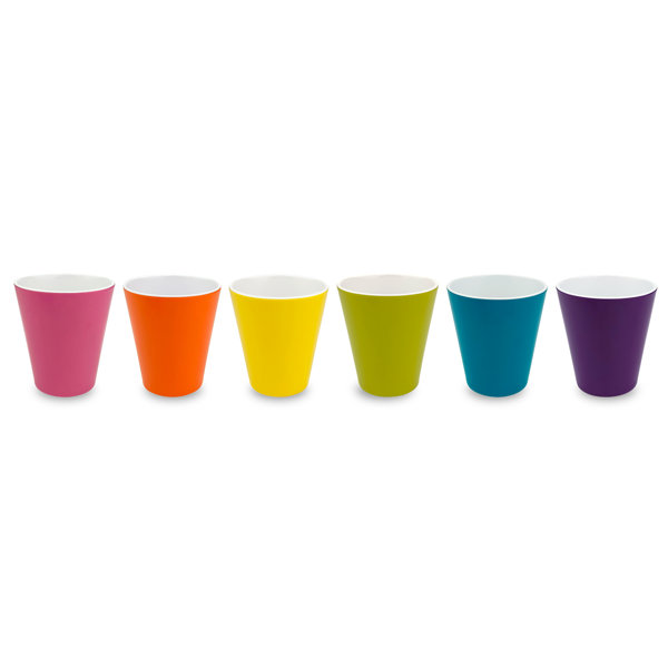French Bull 16oz. Melamine Drinking Glass Set | Wayfair