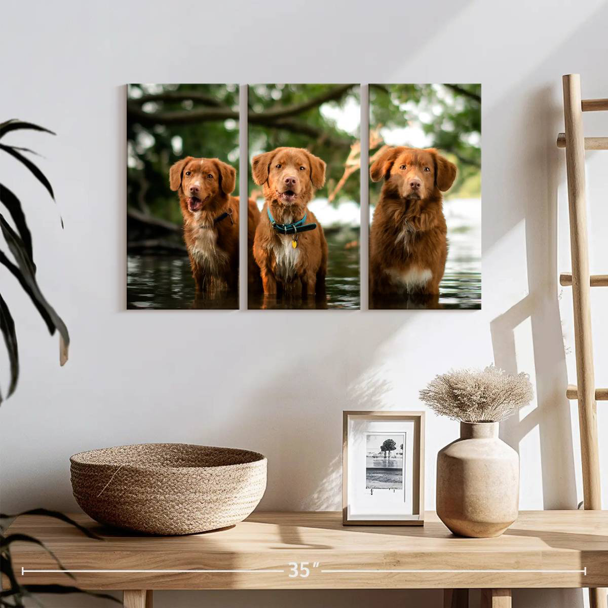 Ebern Designs Brampt Tollers In The Water | Wayfair